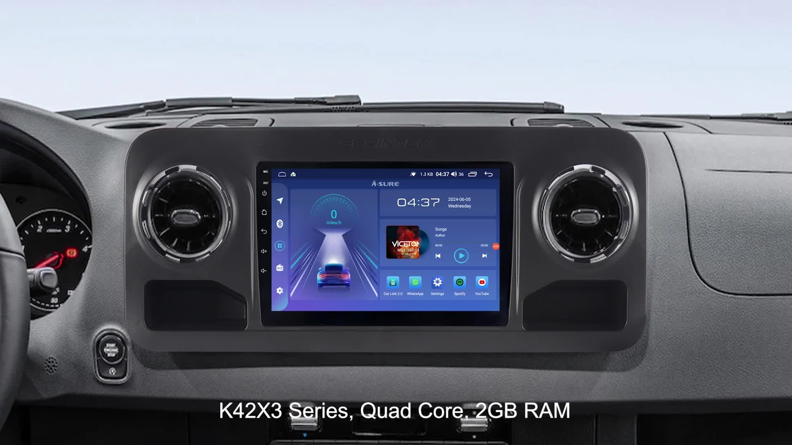 2+32GB CarPlay for Toyota Highlander 2014-2019 Android 14 Car Stereo ...