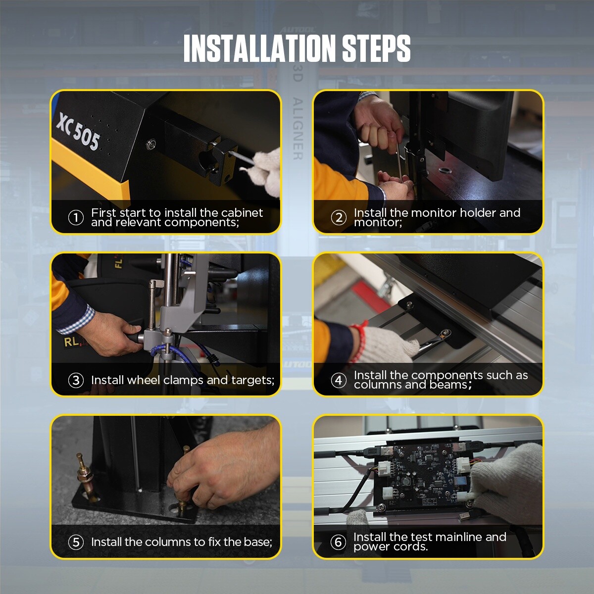 AUTOOL 3D Wheel Alignment Machine Tire Aligner System Alignment Fully ...