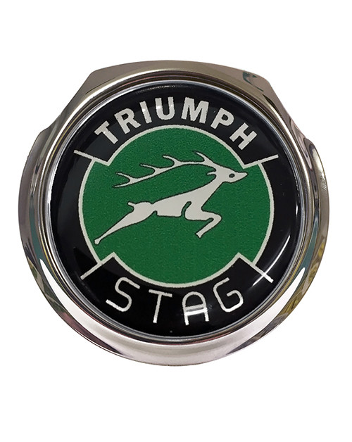 Stag Car Logo Triumph Stag Text Logo St Chris Car Badge + Fixings