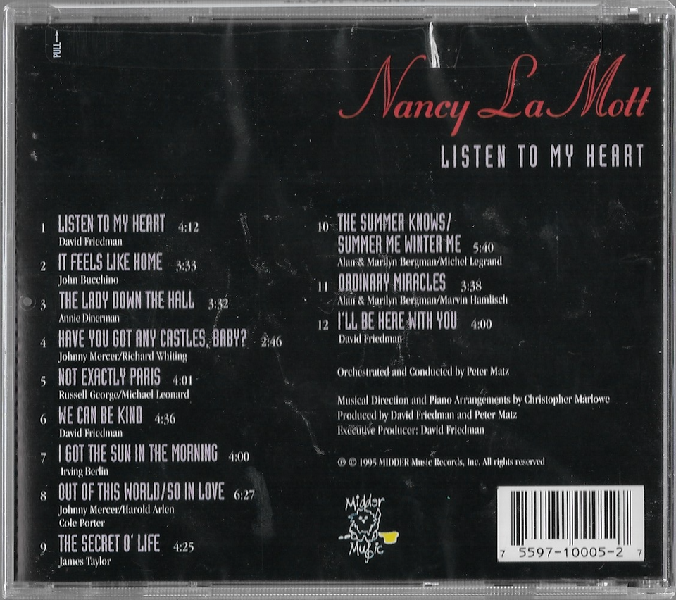 Nancy LaMott : Listen to My Heart CD NEW | eBay
