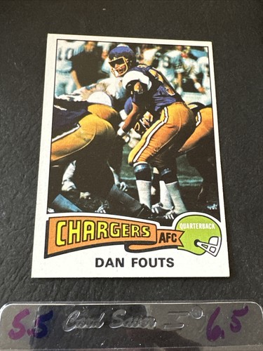 1975 Topps Football Dan Fouts #367 5.5 6 EX "San Diego Chargers" Rookie ...