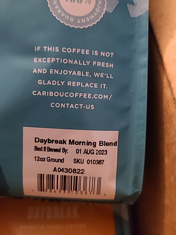 8 Caribou Coffee Daybreak Light Roast Ground Coffee (PT26) 798493103673| eBay