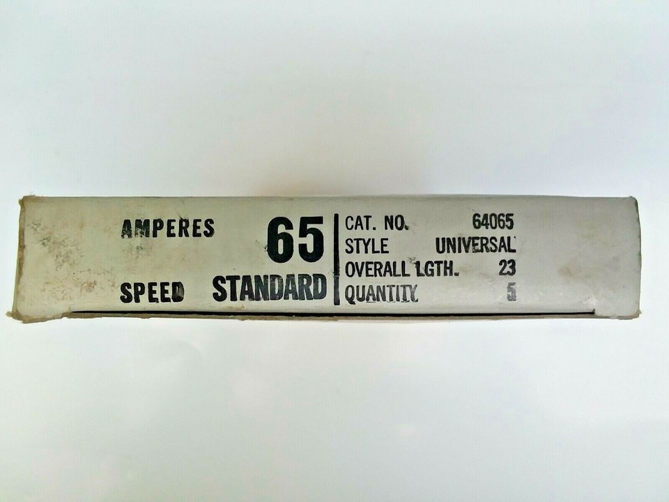 S&C POSITROL FUSE LINKS CAT #64065 65 AMP STD SPEED LOT OF 5 EA (#218 ...