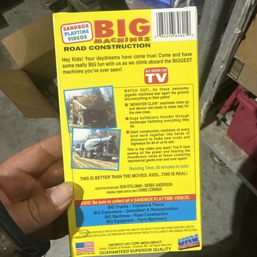 Sandbox Playtime Videos - Big Machines (VHS, 1994) for sale online | eBay