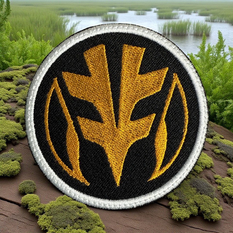 Power Ranger White Ranger Coin Logo Embroidered Patch 3.5" X 3.5"- 5" X ...