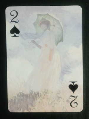 Masterpiece Playing Card Woman With Parasol 2 Spades | eBay