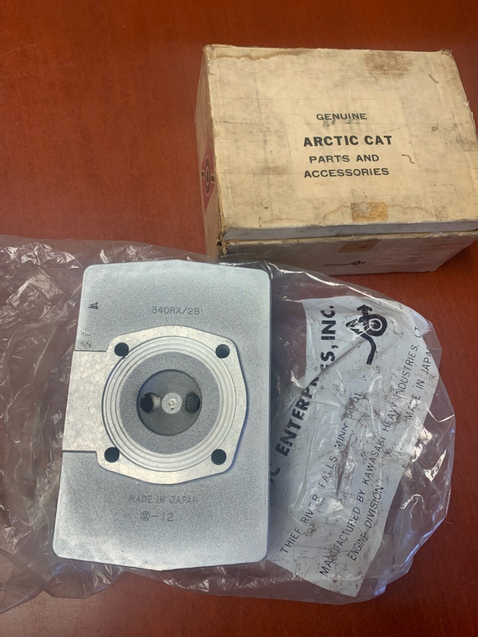 1973 Arctic Cat EXT 340 NOS Cylinder Head Vintage Snowmobile | eBay