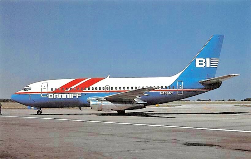 Airline BRANIFF BOEING 737-222 N459AC Seats 113 | eBay