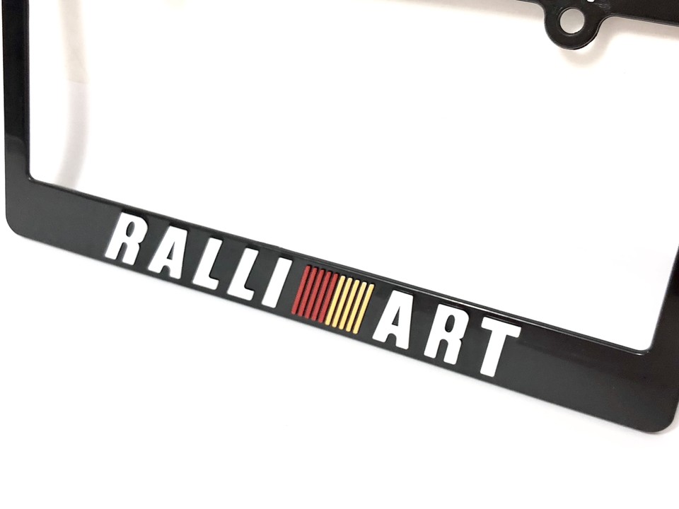 X2 RALLIART License Plate Frame For MITSUBISHI LANCER EVOLUTION 7 8 9 X ...