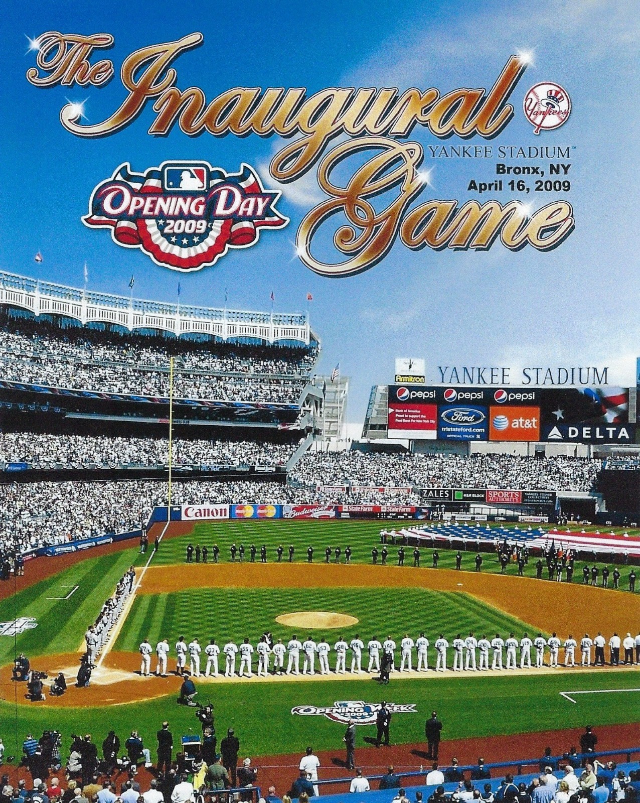 YANKEE STADIUM INAUGURAL GAME 8X10 PHOTO BASEBALL PICTURE NEW YORK ...