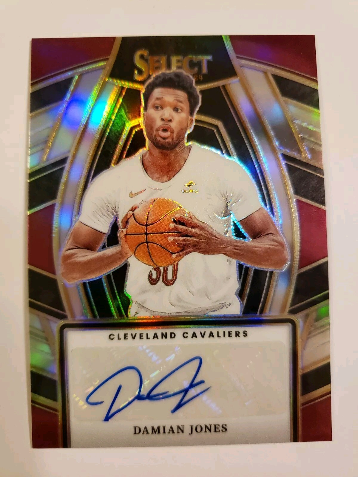 2023-24 Panini Damian Jones Select Silver Prizm Autograph SSS-JON ...