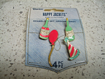 NEW Happy Jackets Enamel CELEBRATE Pin Set 4 Piece | eBay