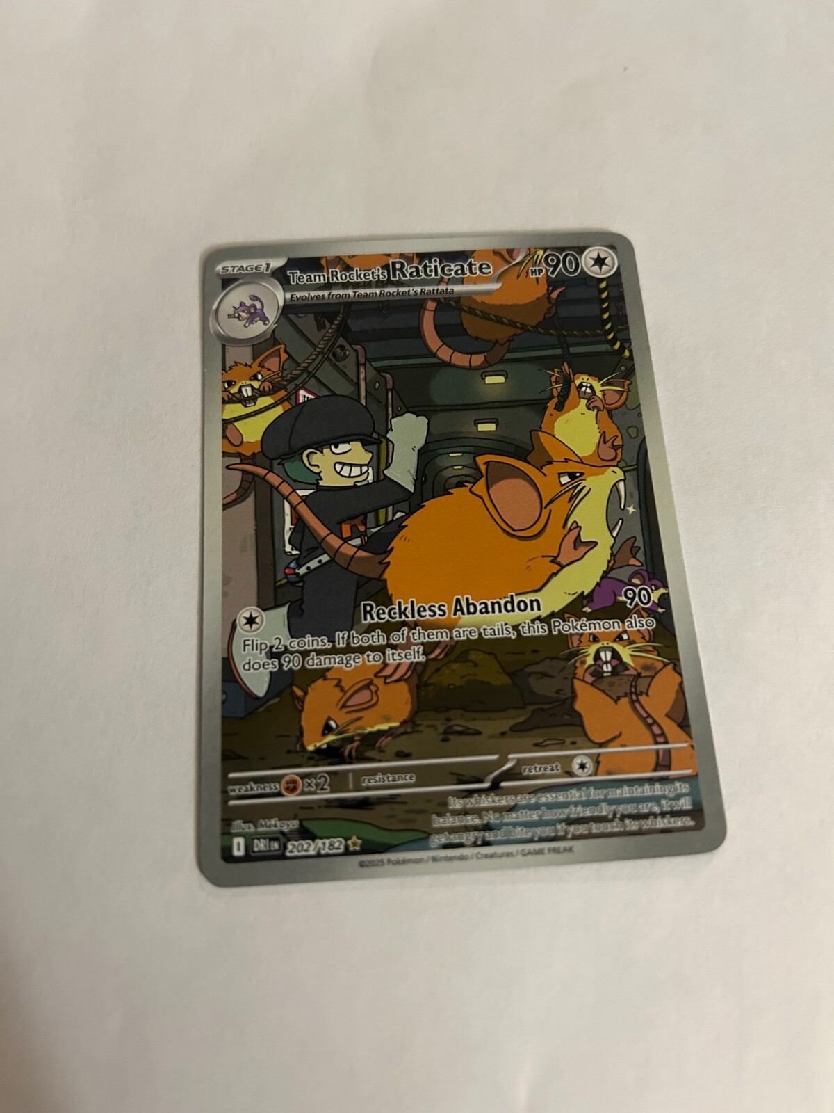 2025 Scarlet & Violet - Destined Rivals Team Rocket's Raticate #202 ...