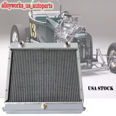 4 Rows Aluminum Radiator For Dragster / Roadster Double Pass Drag Race ...