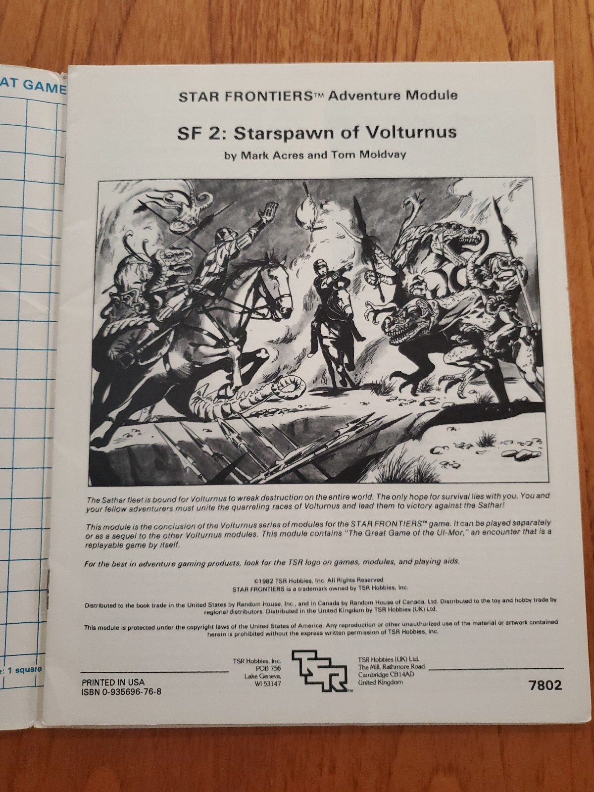 Star Frontiers SF2 Starspawn of Volturnus TSR 7802 Alpha Dawn Adventure ...