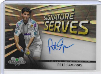 2024 Topps Graphite Tennis Pete Sampras Signature Serves Refractor Auto ...
