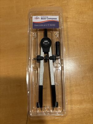 A ALVIN PROFESSIONAL BOW COMPASS UP TO 12” DIAMETER # 201 NEW | eBay