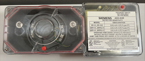 SIEMENS AD2-XHR DUCT SMOKE DETECTOR 500-649708 SAME DAY SHIPPING | eBay