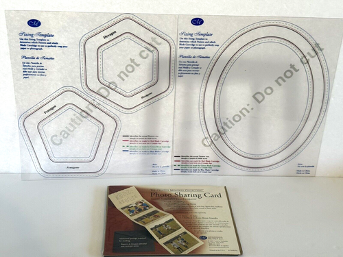 Creative Memories Photo Sharing Card & Sizing Templates Oval Pentagon ...
