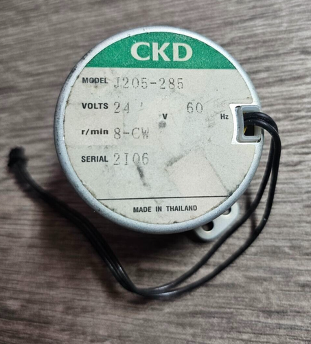 Synchron Motor CKD J205-285. Volts 24V. 60Hz. r/min 8-CW | eBay.de