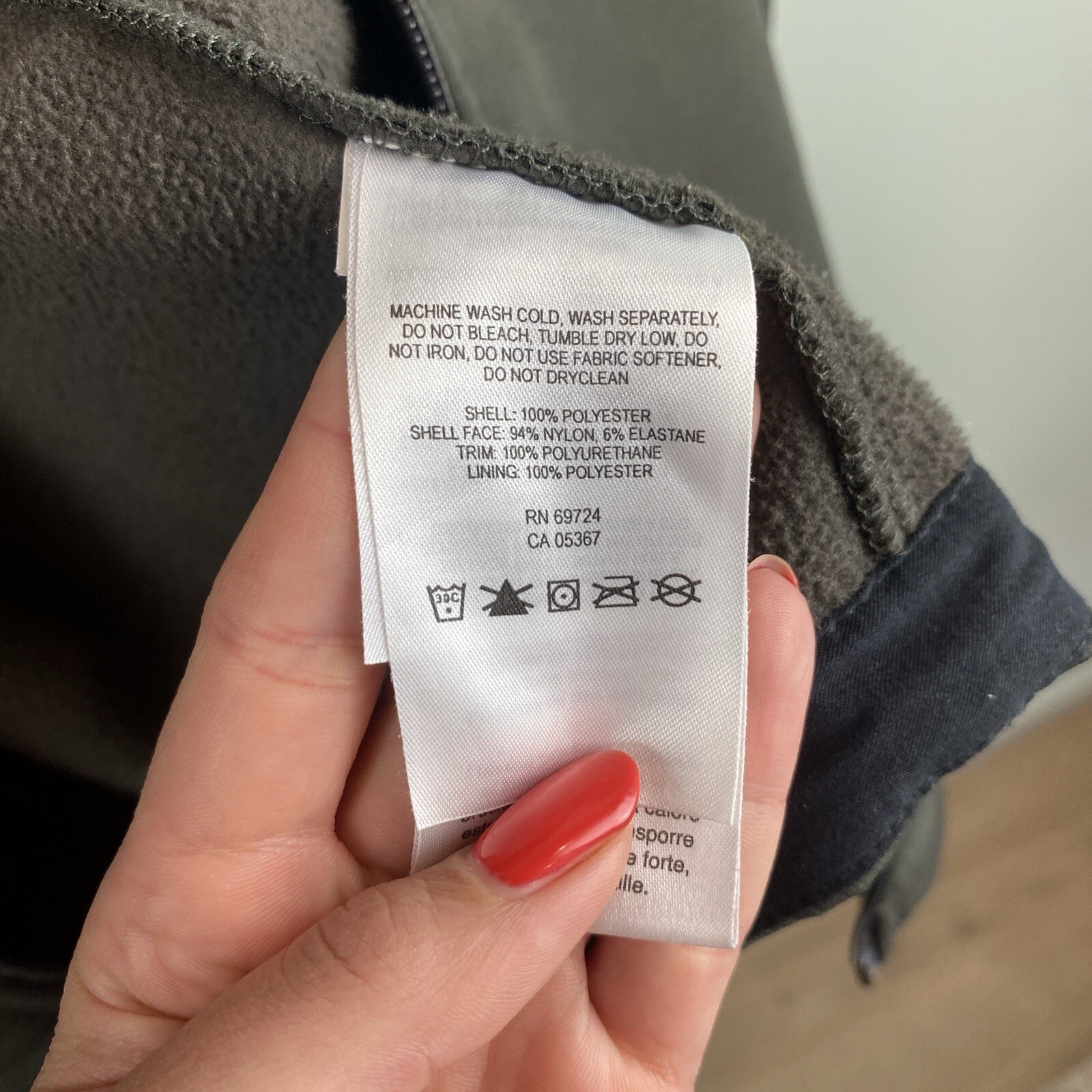 Men’s dark gray Ascender Softshell Jacket fleece lined jacket size ...