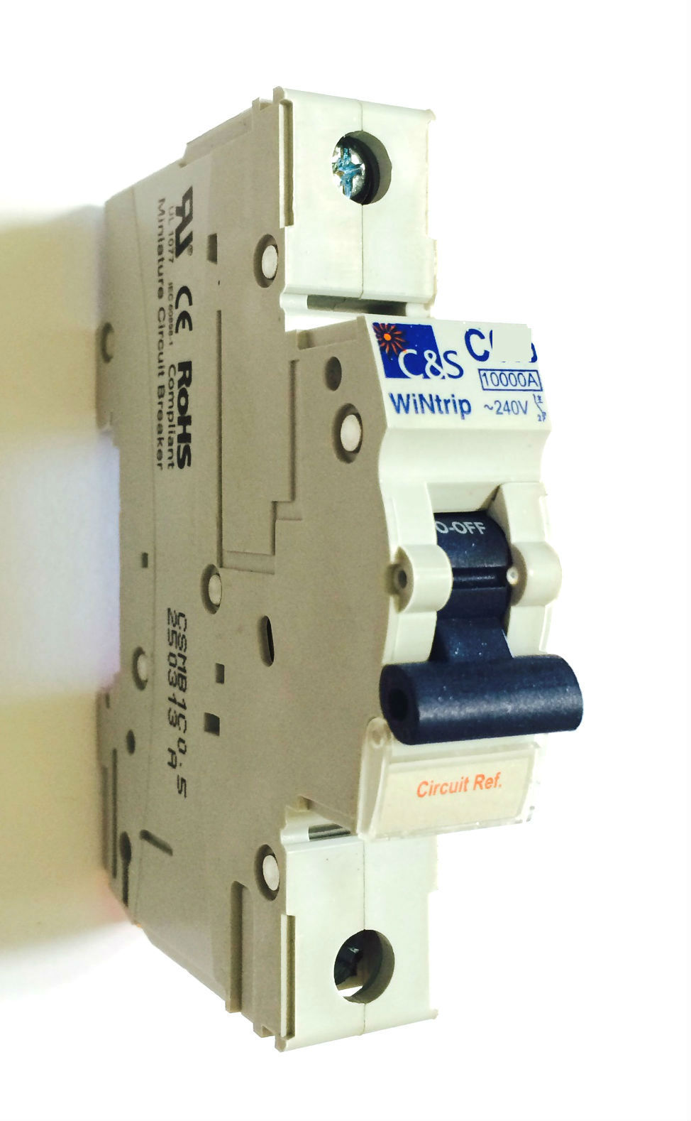 CSMB1C32UL - SHAMROCK CIRCUIT BREAKER, 1 POLE, C CURVE, 32 AMP, UL 1077 ...