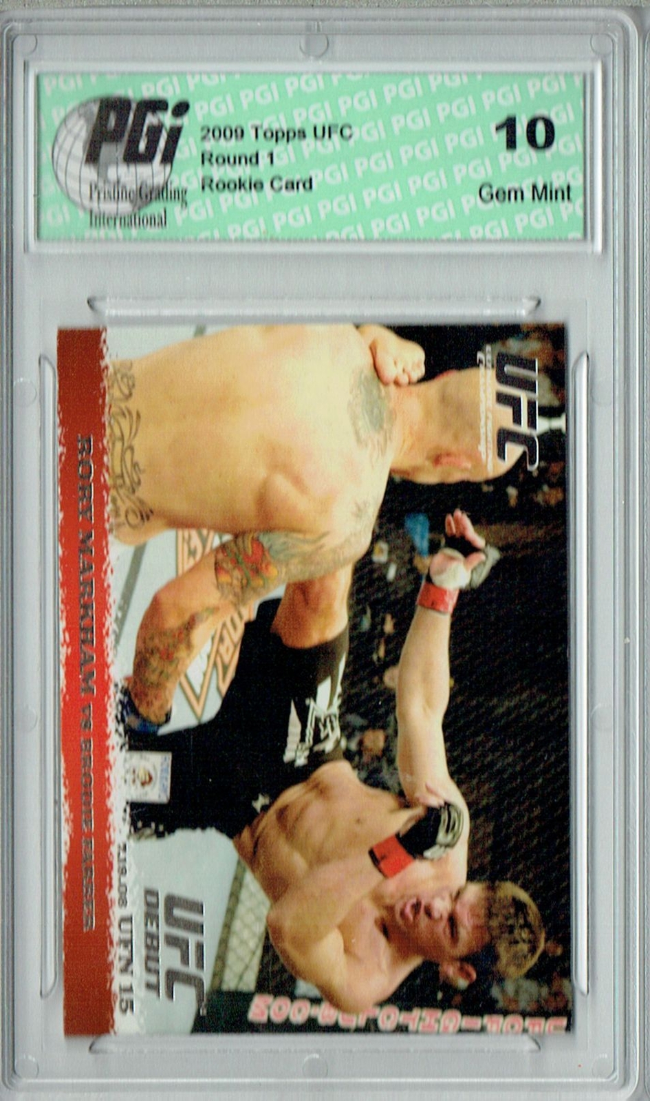 Rory Markham - Brodie Farber 2009 Topps UFC #90 Silver 1/288 Rookie ...