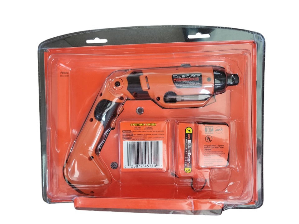 NEW Black & Decker PD600 Pivot Plus Drill Driver 6V Screwdriver w ...