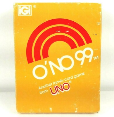 O'NO 99 Card Game 1980 International Games From Makers of UNO Complete ...