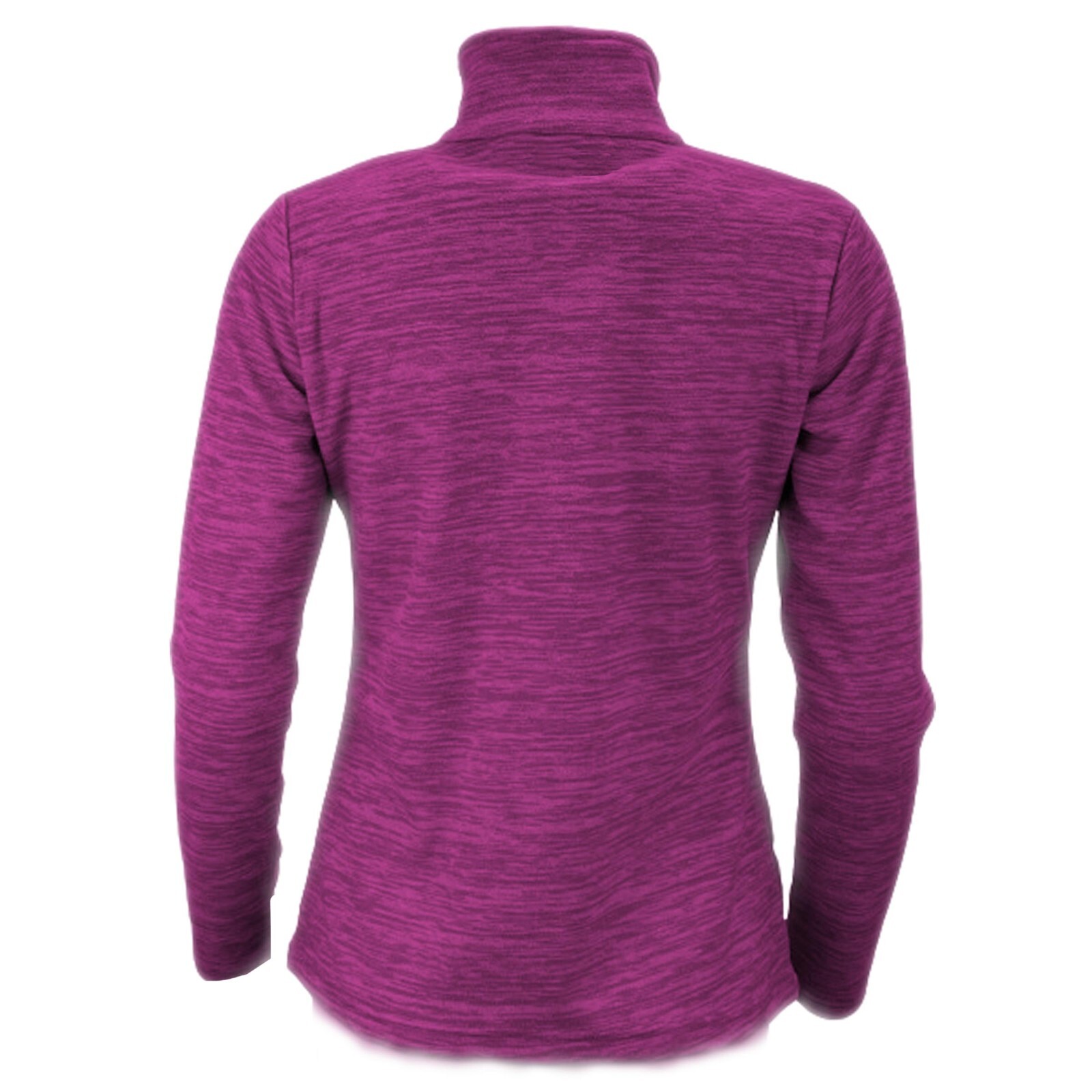 Women’s Melange Zip Neck Lightweight Fleece Top | Microfleece Warm ...