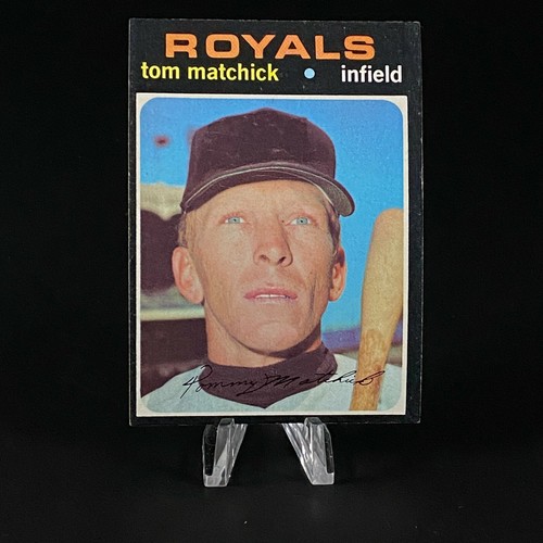 TOM MATCHICK 1971 TOPPS BASEBALL SET BREAK #321 ROYALS EX+ - Iconic Set ...