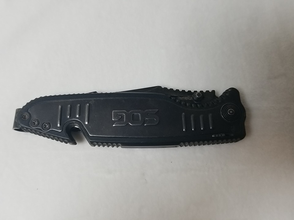 SOG Bootcamp Pocket Knife Lock Blade Tactical With Belt Cutter | eBay