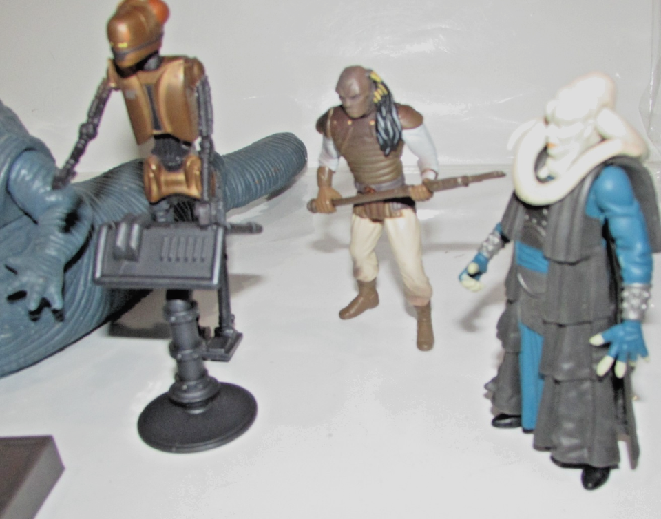 POTF STAR WARS JABBA the HUTT Lot of 5 - Leia Weequay Guard EV-9D9 Bib ...