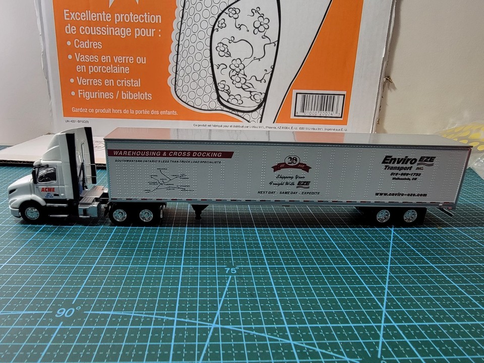 DCP 1:64 Volvo VNR ACME Semi & Enviro EZE Dry Van Trailer Used NoBox | eBay