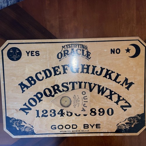 Mystifying Oracle Ouija Board Game with Planchette Vintage Antique ...