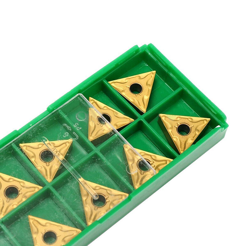 10Pcs TNMG160404 Carbide Insert Gold Triangular Tips Inserts For ...