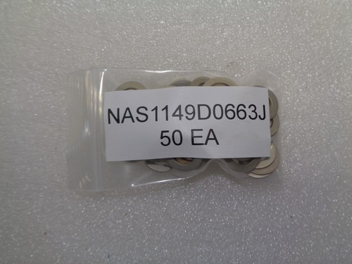 AIRCRAFT FLAT ALUMINUM WASHERS NAS1149D0663J SA AN960JD616 SET OF 50 ...