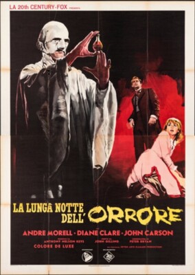 PLAGUE OF THE ZOMBIES Italian 4F movie poster 55x79 HORROR HAMMER 1966 ...