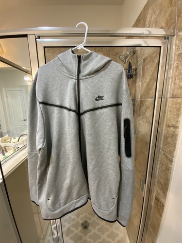 Nike Tech Fleece Hoodie Dark Heather Grey OG Full Zip CU4489-063 2XL ...