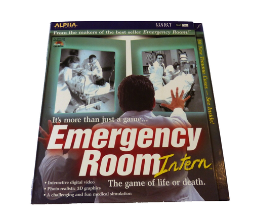 Vintage Emergency Room Intern PC Game (PC, CD Rom, 1997) 53722011007| eBay