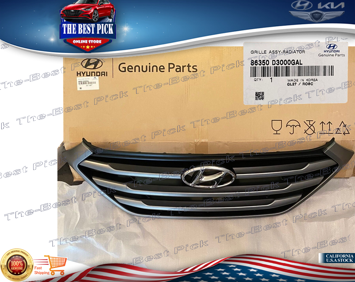 Grille Radiator Front Genuine Hyundai Tucson 2016-2018 86350D3000GAL ...
