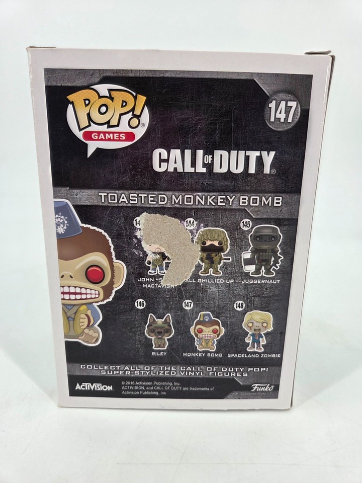 Funko Pop Toasted Monkey Bomb 147 Call Of Duty Game Stop Exclusive ...