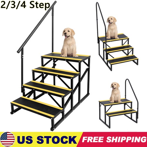 RV Steps with Handrail 2/3/4 step Anti-Slip RV Stairs for RV Camper ...