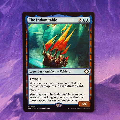 The Indomitable 0075 LCC Commander MTG Vehicle Magic Card Crew Trample ...