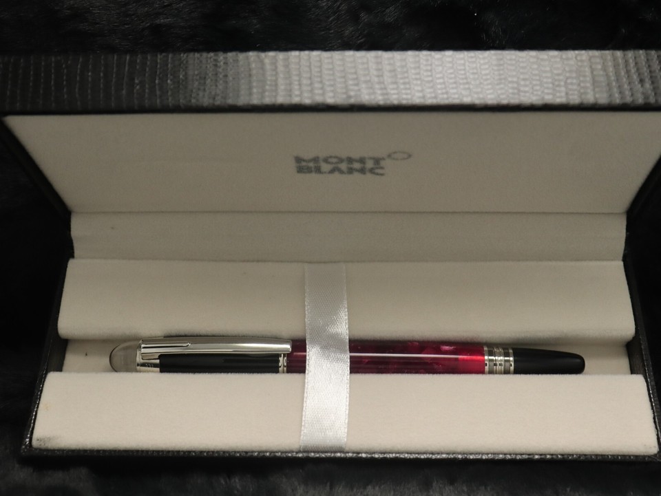 Montblanc Starwalker Red Body +silver Clip Ballpoint Pen I Black Ink | eBay