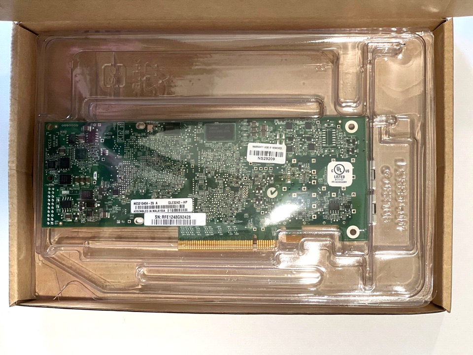 HP NC523SFP NC552SFP OCE11102 Dual Port Ethernet 10GbE SFP+ PCI-E NIC ...