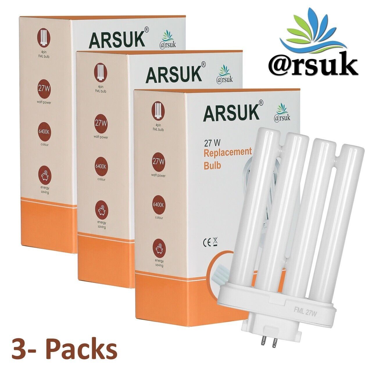 27w Replacement Bulb 4 Pin FML 6400K for daylight energy saving Floor ...