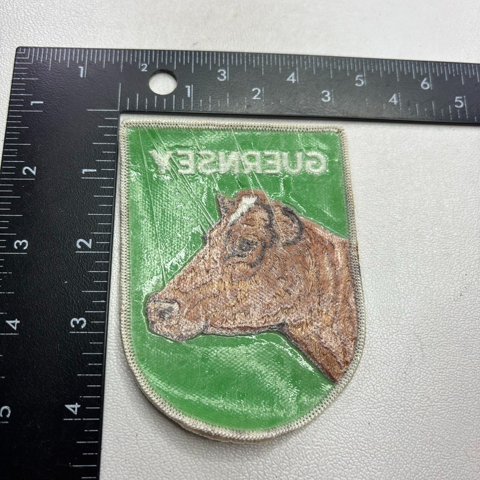 Vintage c 1980s CATTLEMAN GUERNSEY DAIRY COW Patch (Dairy Farmer ...