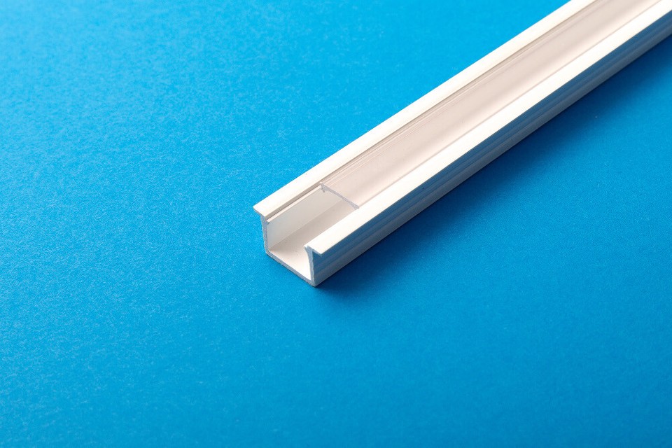 2M LED EINBAU LED PROFIL FLIESEN Rigips Gips Karton Plastik Leiste ...