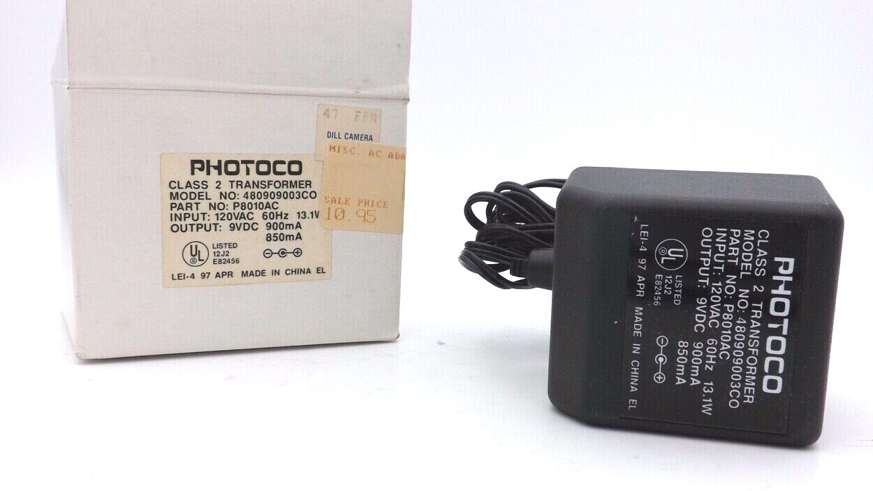 Photo class 2 transformer 120v 60hz 13.1W #P8010AC | eBay